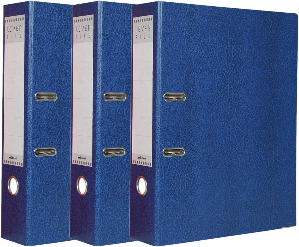 Pack of 3- A4 Lever Arch File Snake Pattern 75 mm Spine Large Capacity ...