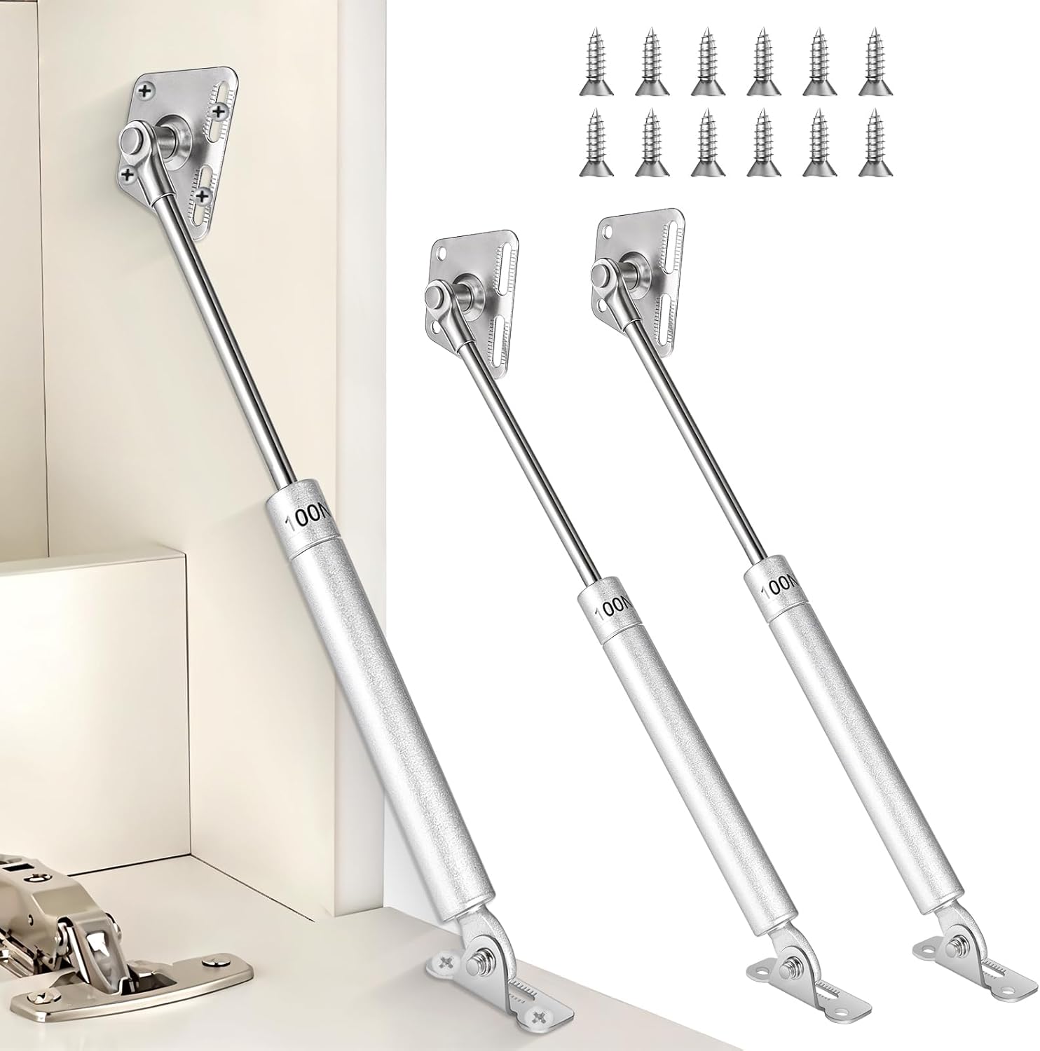Amazon.com: Heavy Duty Gas Struts, 150N/33LBS Drop Down Metal Soft Open ...