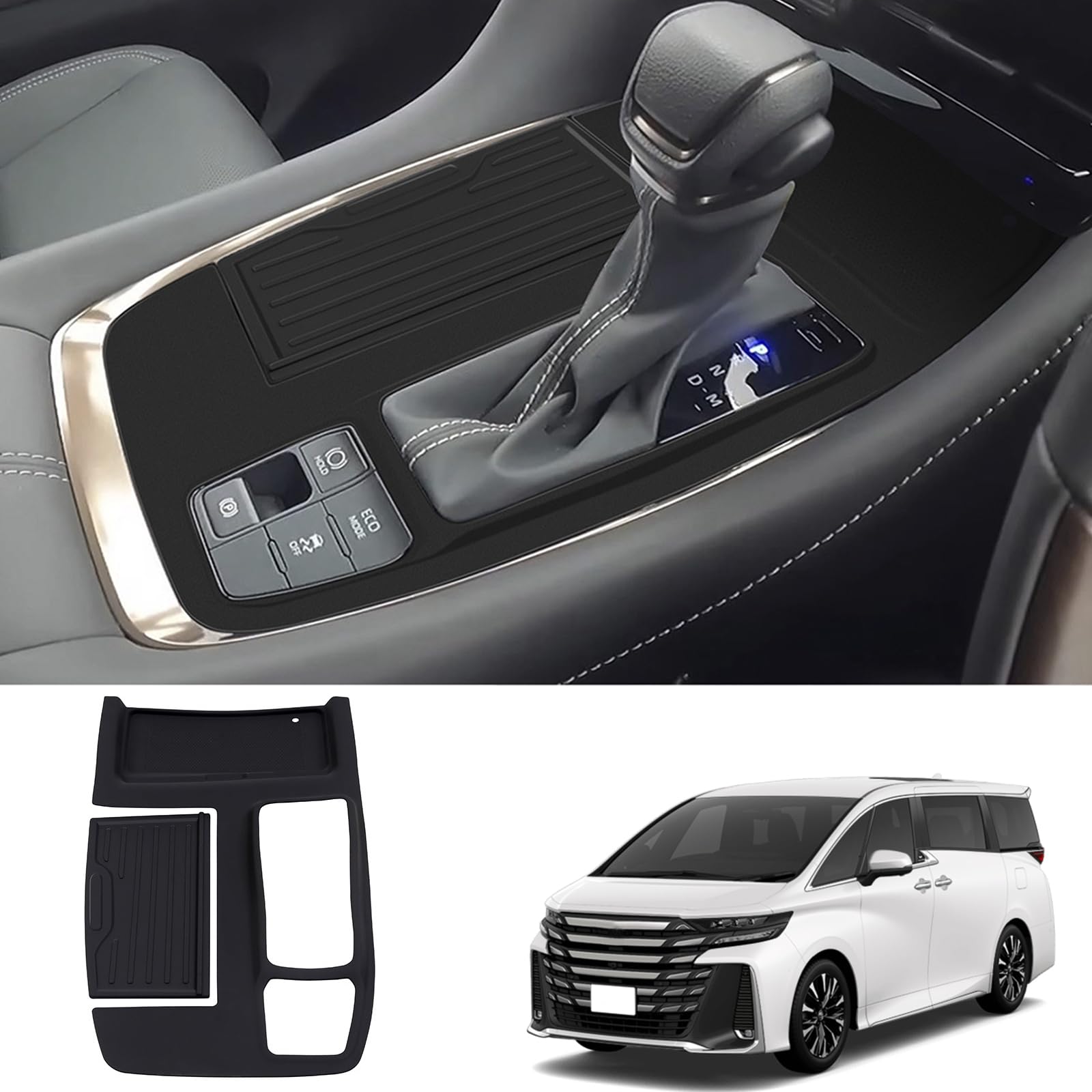 Amazon | Temiry アルファード40系 ヴェルファイア40系 シフトパネルカバー ラバーマット コンソールカバー ゴムマット カバー キズ防止 汚れ防止 指紋防止 アルファード40 ...