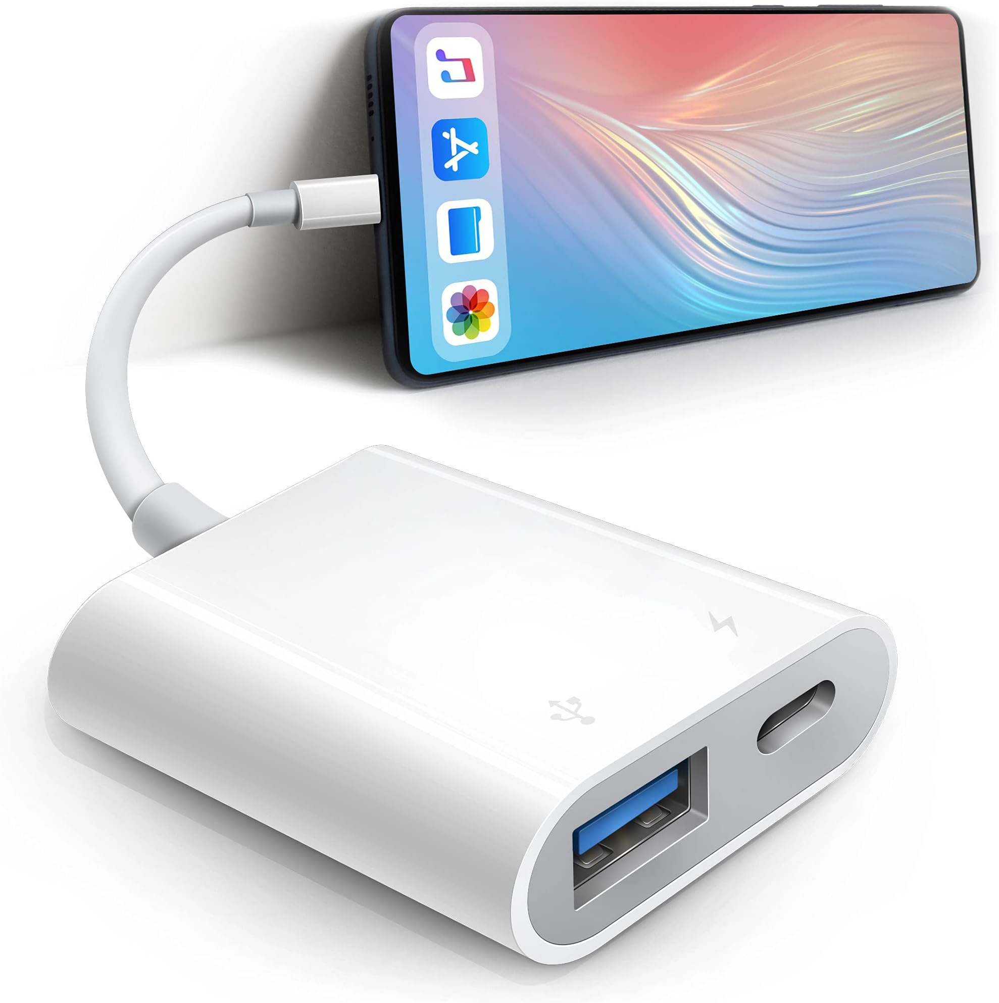 Amazon.com: Lightning to USB3 Camera Adapter with Charging Port ...