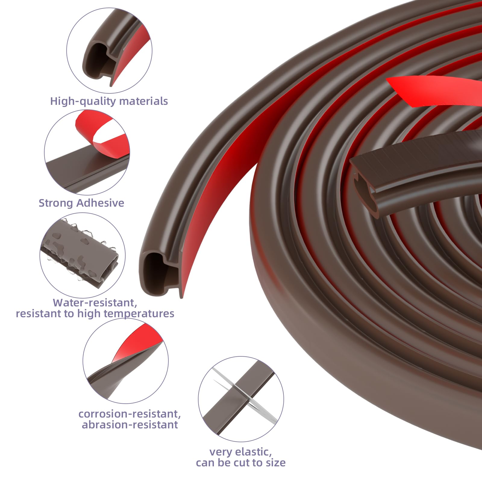 Snapklik.com : Weather Stripping Door Seal Strip, Door Weather ...