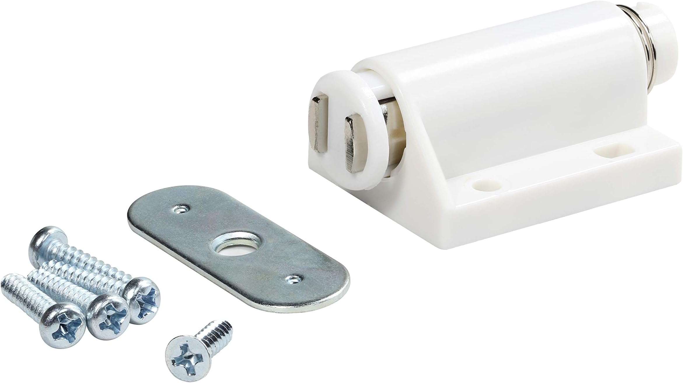 QCAA Magnetic Touch Latch for Cabinet, Push to Open, Single Barrel ...