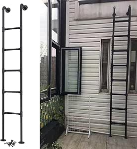 Amazon.co.jp: Ladder Stepladder Stepladder Step Outdoor Wall Ladder 1m ...