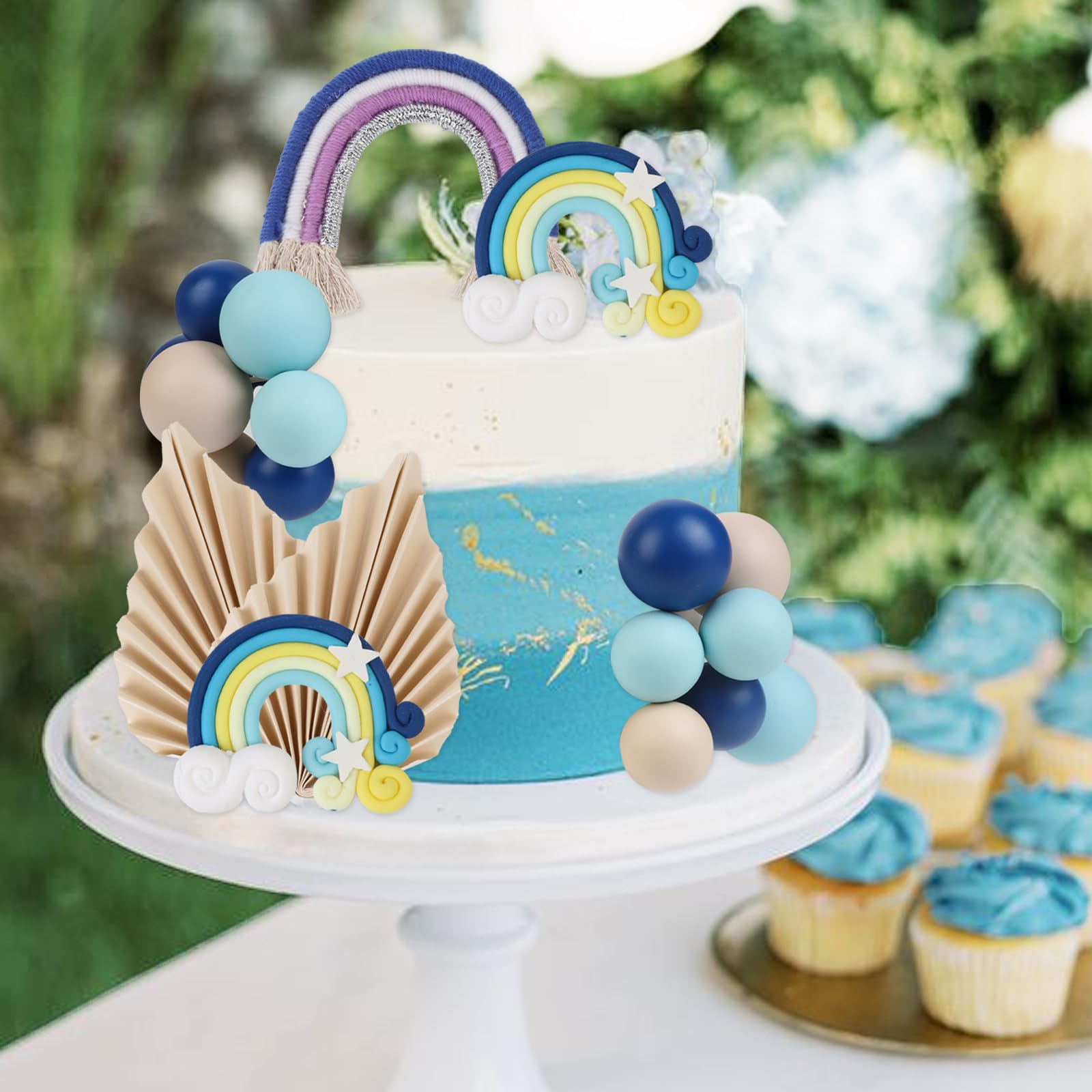 Rainbow Themed Baby Shower Cakes
