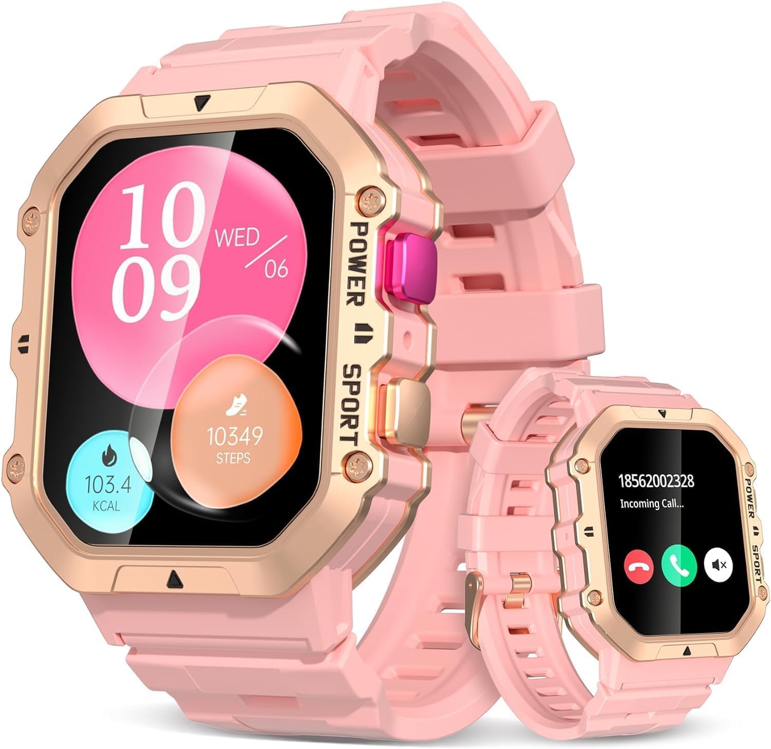 Amazon.com: Mingdaln 2024 New 1.85-inch Men Women's Smartwatch with ...