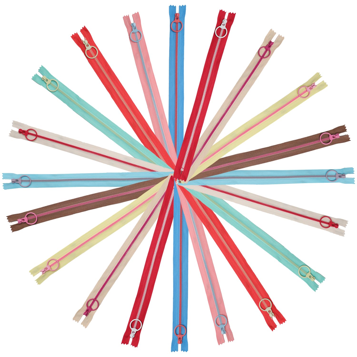 20Pcs 30cm Resin Zippers,Nylon Zipper for Sewing Crafts,Sewing Zippers ...