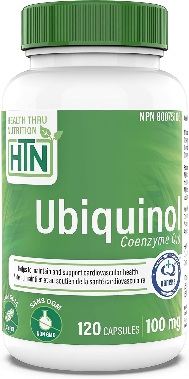 Health Thru Nutrition Kaneka Ubiquinol CoQ10 100mg, 120 Capsules ...