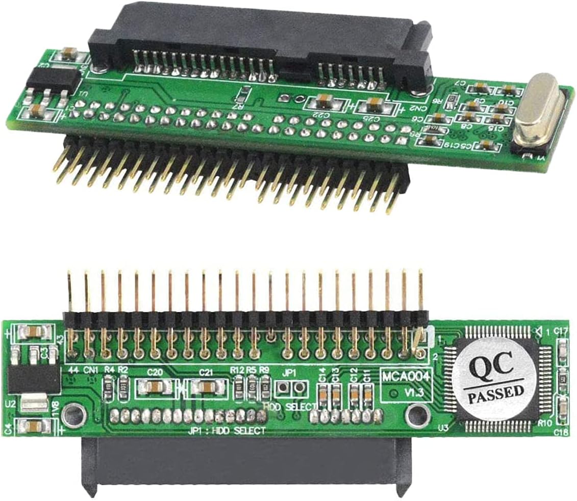 Amazon.com: cablecc IDE 44Pin Disk to SATA Female Converter Adapter ...