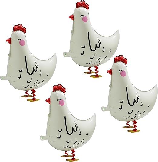 Amazon.com: 4D Chicken Balloon Walking Farm Animals Balloon Cute Air ...