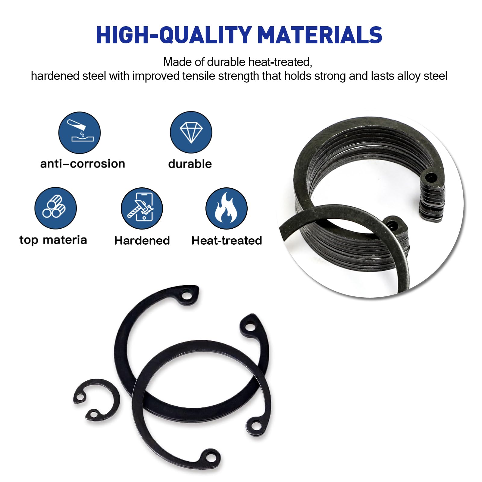 Snapklik.com : Boatsea 300-Pcs Internal Circlip Snap Retaining Clip ...