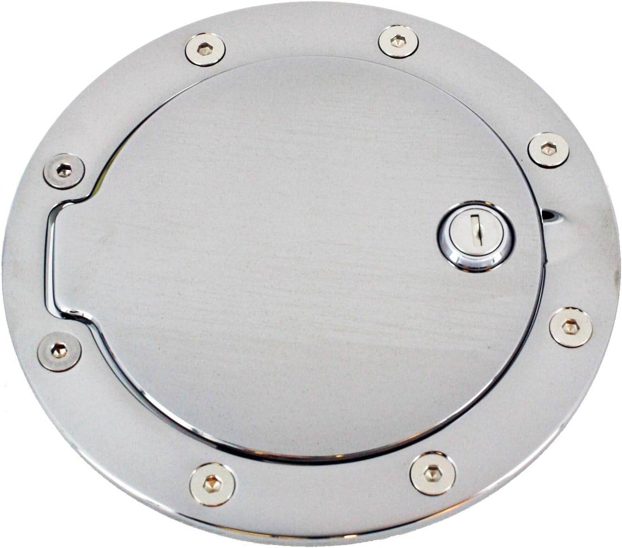 Amazon.com: All Sales 6096L Brushed Billet Aluminum Locking Fuel Door ...