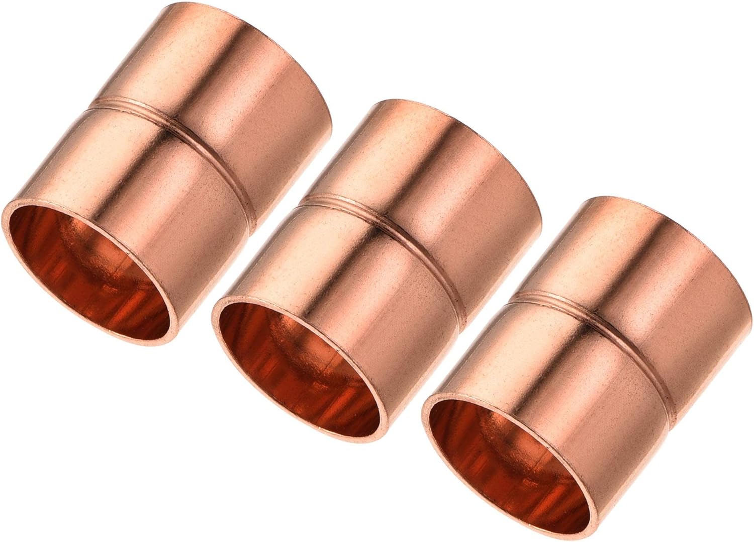 sourcing map Copper Pipe Coupling 15mm Straight Connecting Adapter ...