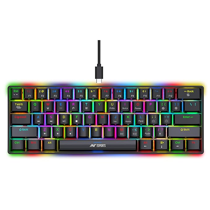 Amazon.in: Buy Ant Esports MK1300 V2 60% Wired Mechanical Gaming ...