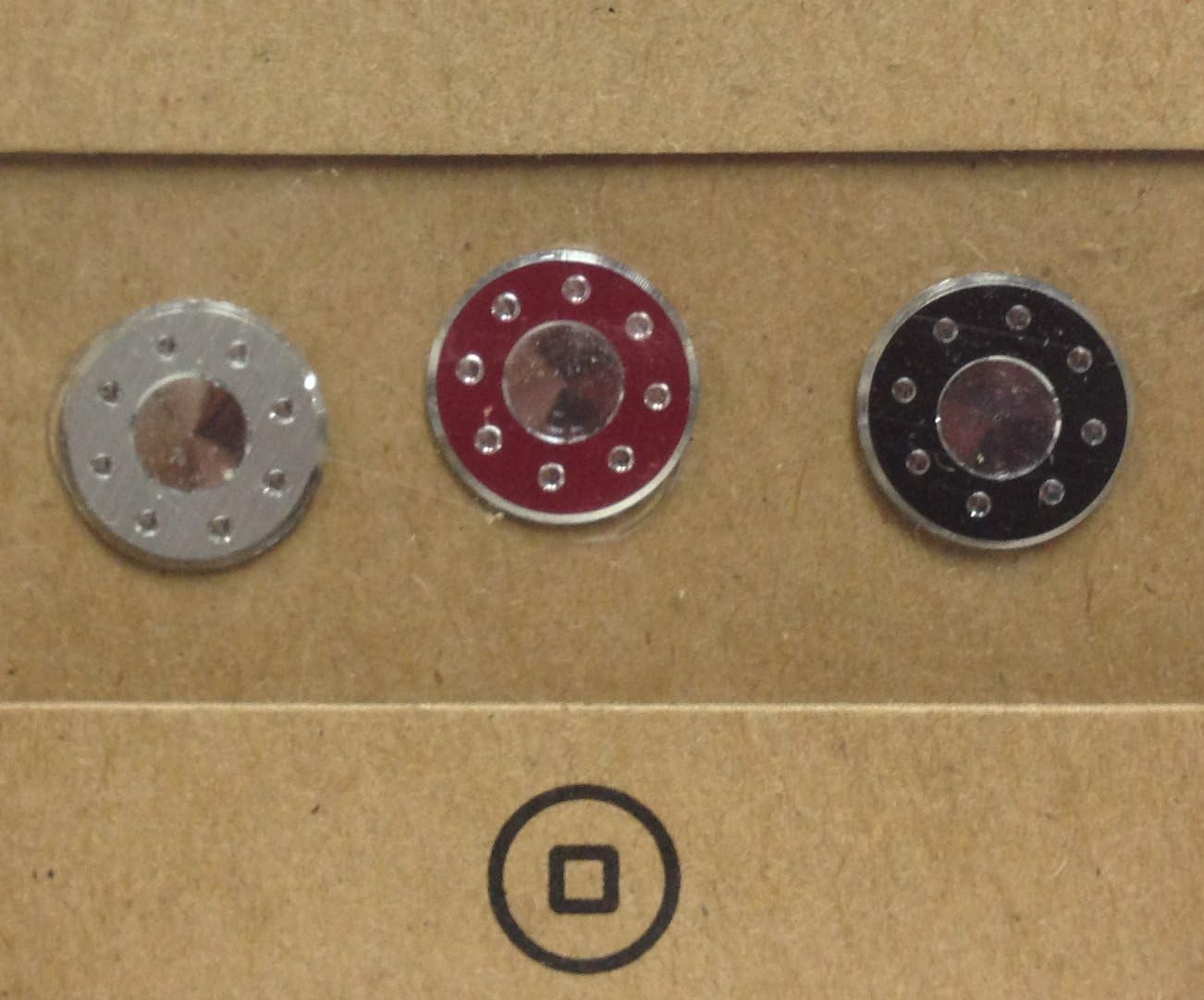 Amazon.com: Red Rock Aluminum Metal Circles Style Home Button Stickers ...