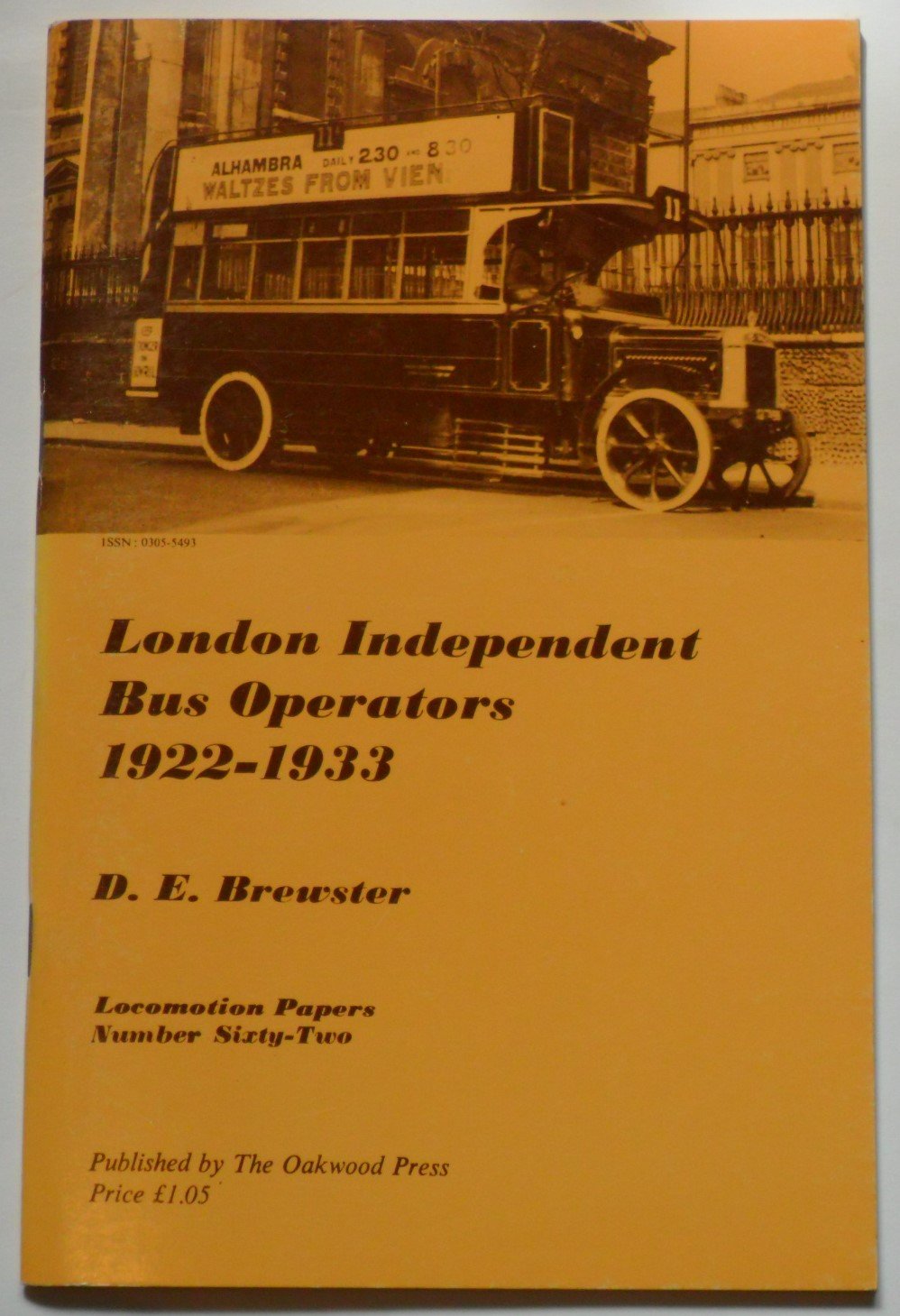 Amazon.co.jp: London Independent Bus Operators, 1922-33 : Brewster, D.E ...
