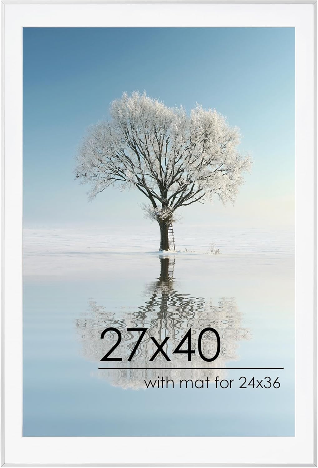 Amazon.com - 27x40 Metal Picture Frame For Wall With Mat For 24x36, 27 ...