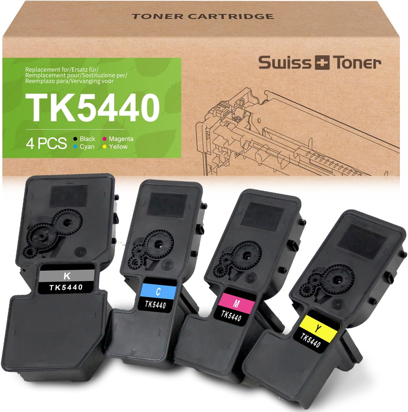 swiss toner TK-5440 TK5440 Toner Kompatibel für Kyocera ECOSYS ...
