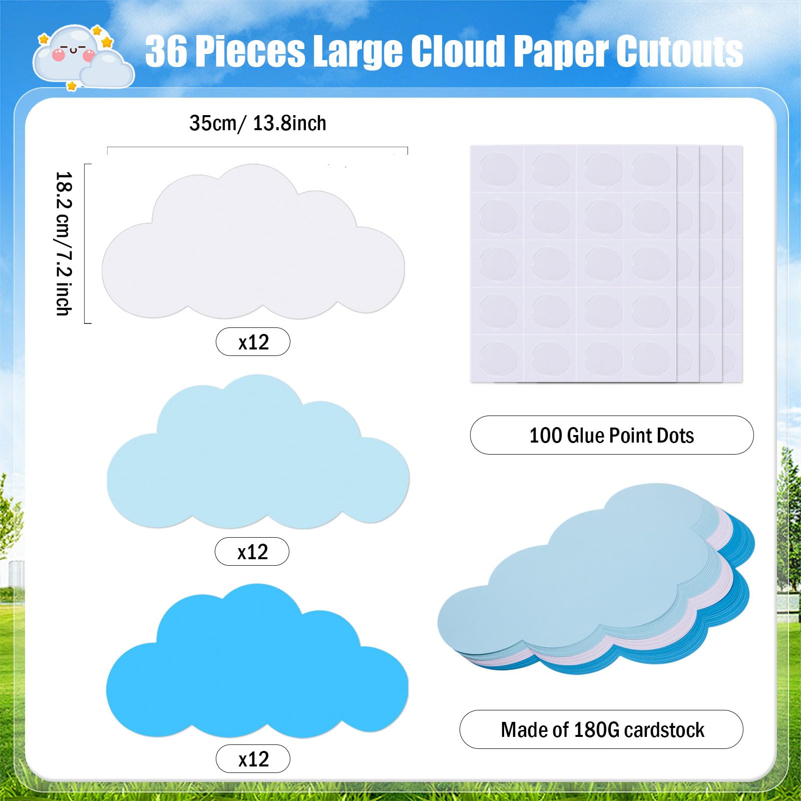 Cloud Shaped Poster Board