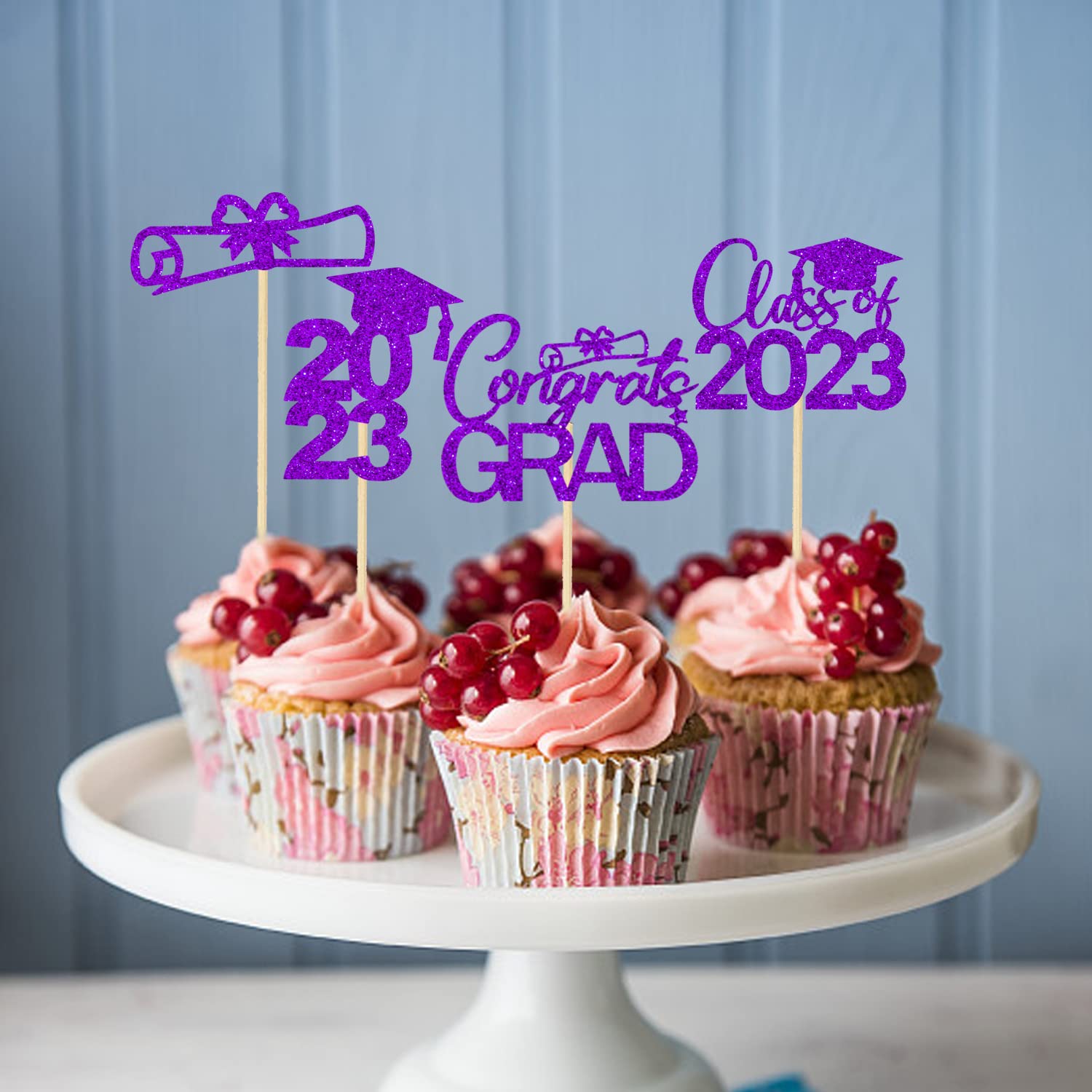 Snapklik.com : 2023 Graduation Theme Cupcake Toppers, Class Of 2023 ...