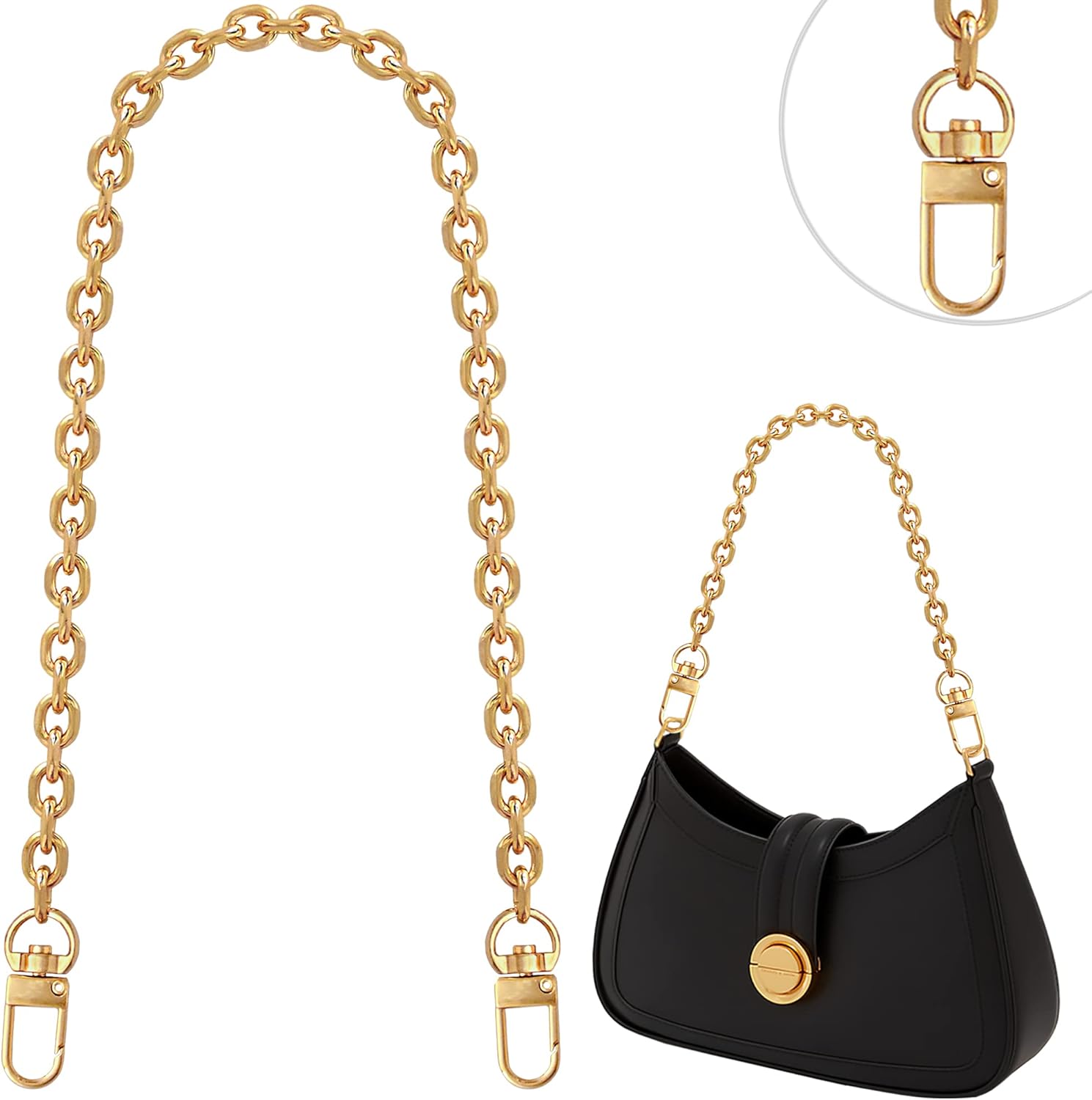 Amazon.com: Chewarelly 1 Pcs Purse Chain Strap Cross Body Chain Strap ...