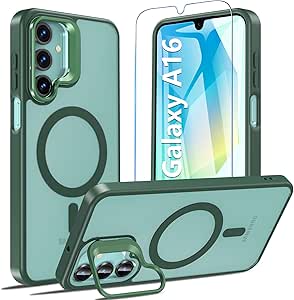 Amazon.com: RC1WD Magnetic for Samsung Galaxy A16 5G Phone Case with Screen Protector ...