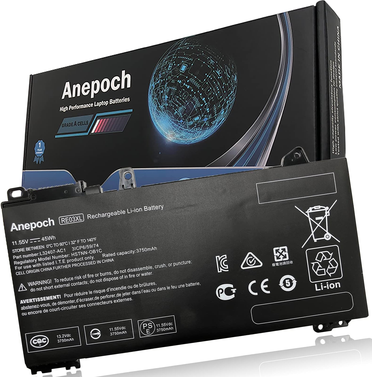 Amazon.com: Fully. RE03XL Replacement Battery Compatible with HP ...
