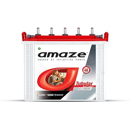 Amaze Tubular 48MW 220AH Battery for Inverter : Amazon.in: Home & Kitchen