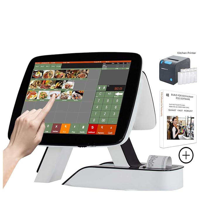 Buy ZHONGJI Cash Register for Restaurants Bars with Kitchen Printer ...