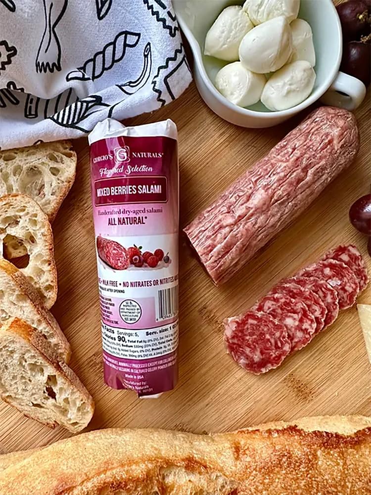 Giorgio’s Naturals Salami envejecido en seco hecho a mano Salami de ...