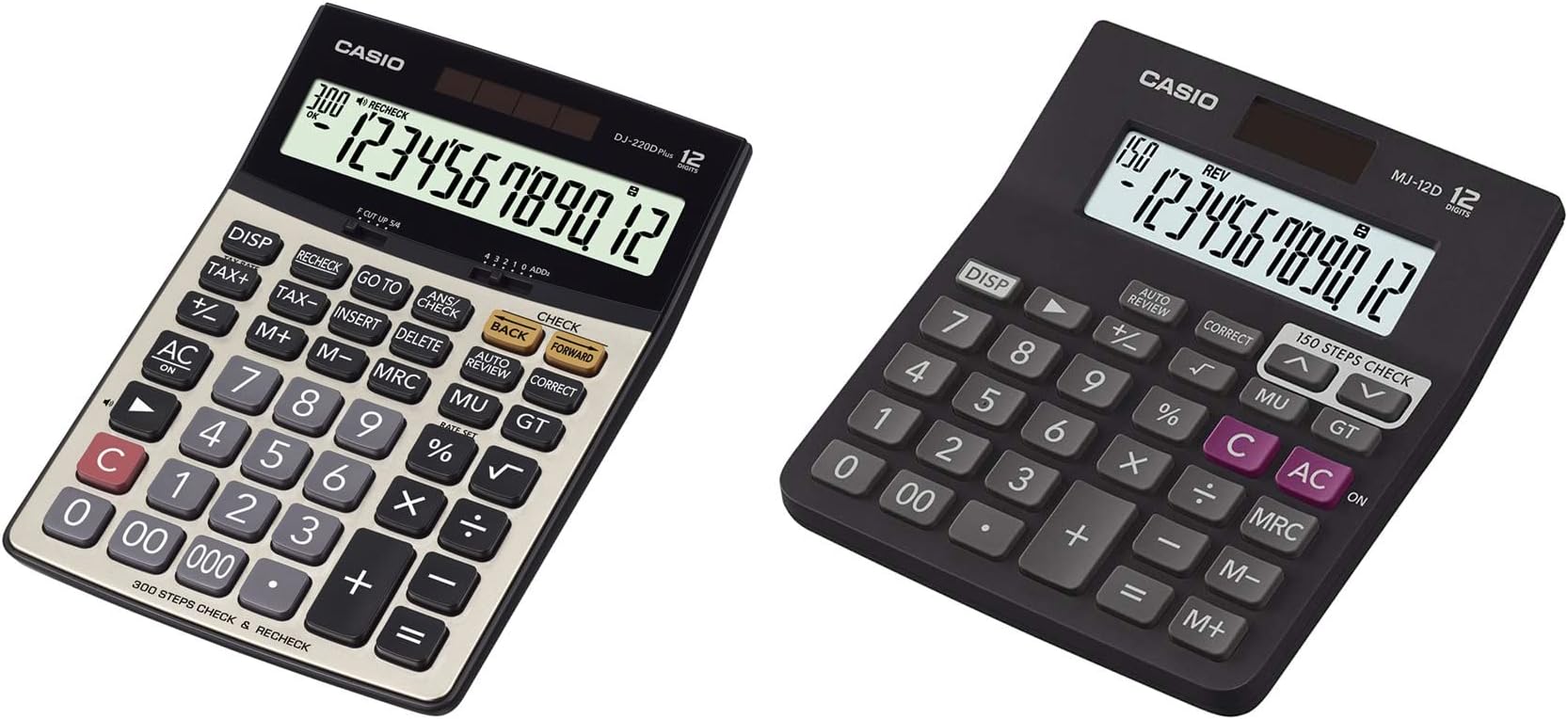 Casio Desktop Calculator & MJ-12D 150 Steps Check and Correct Desktop ...