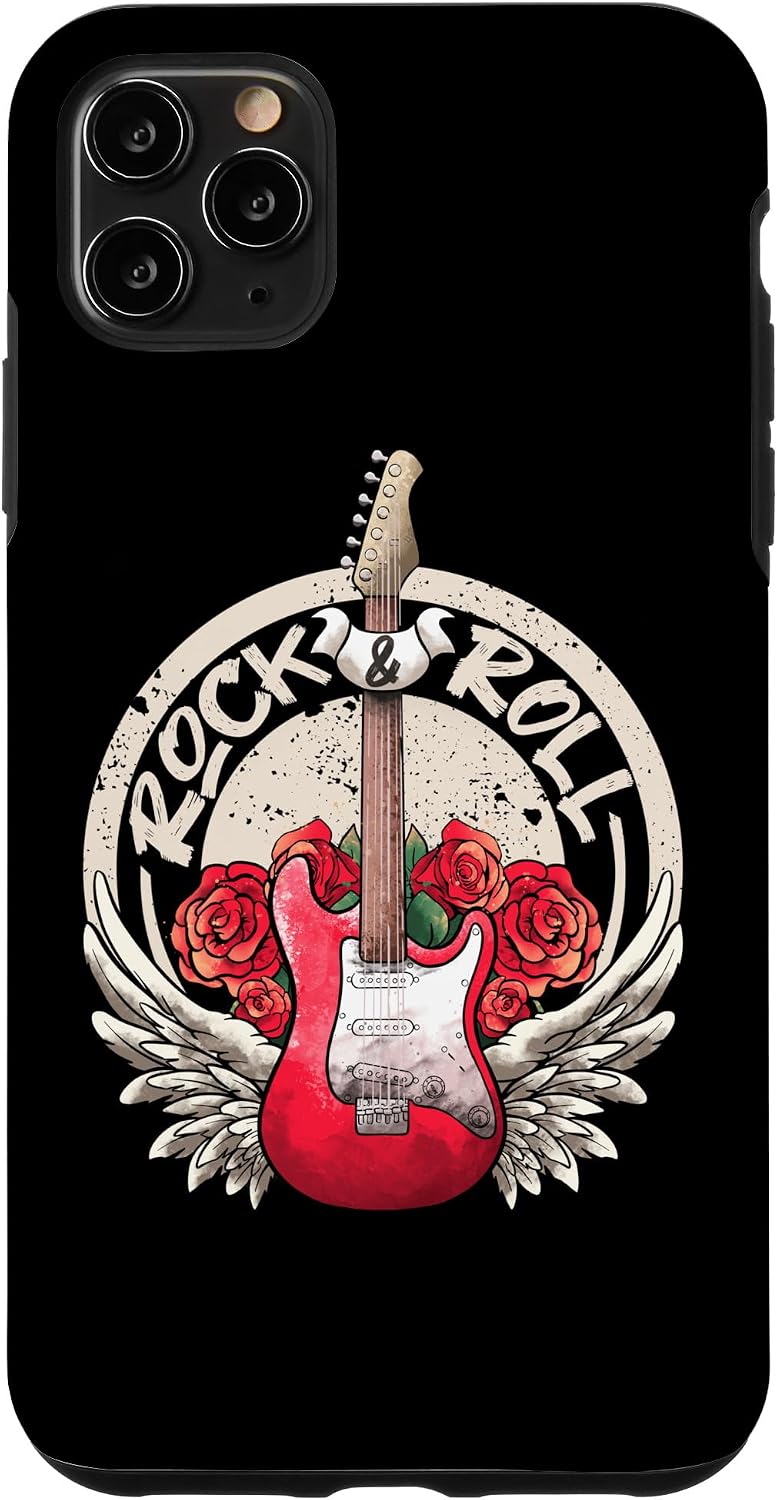 Amazon.com: iPhone 11 Pro Max Lets Rock Rock&Roll Vintage Electric ...