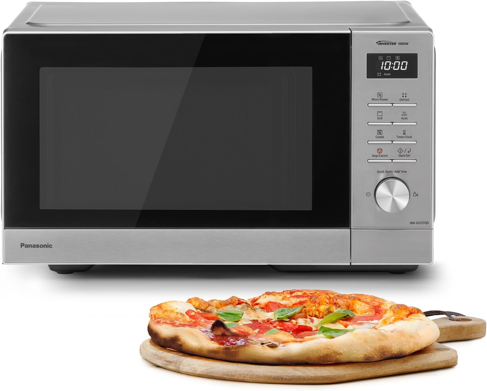 Panasonic NN-GD37QSBPQ 29L Grill Microwave Oven, 1000W, Auto Defrost ...