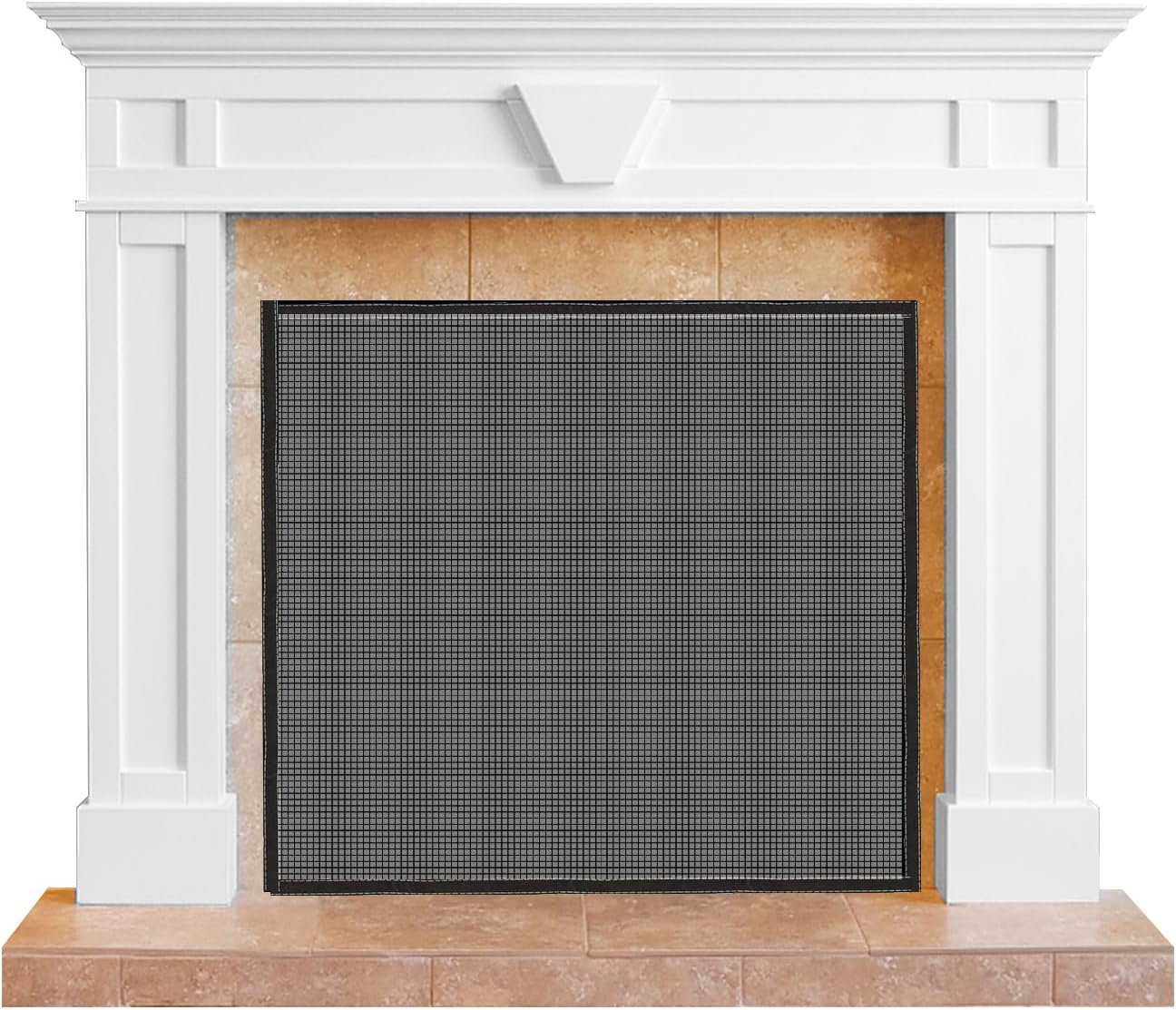 Amazon.com: Fireplace Screen,Mesh Fireplace Cover Safe Cover,Fireplace ...