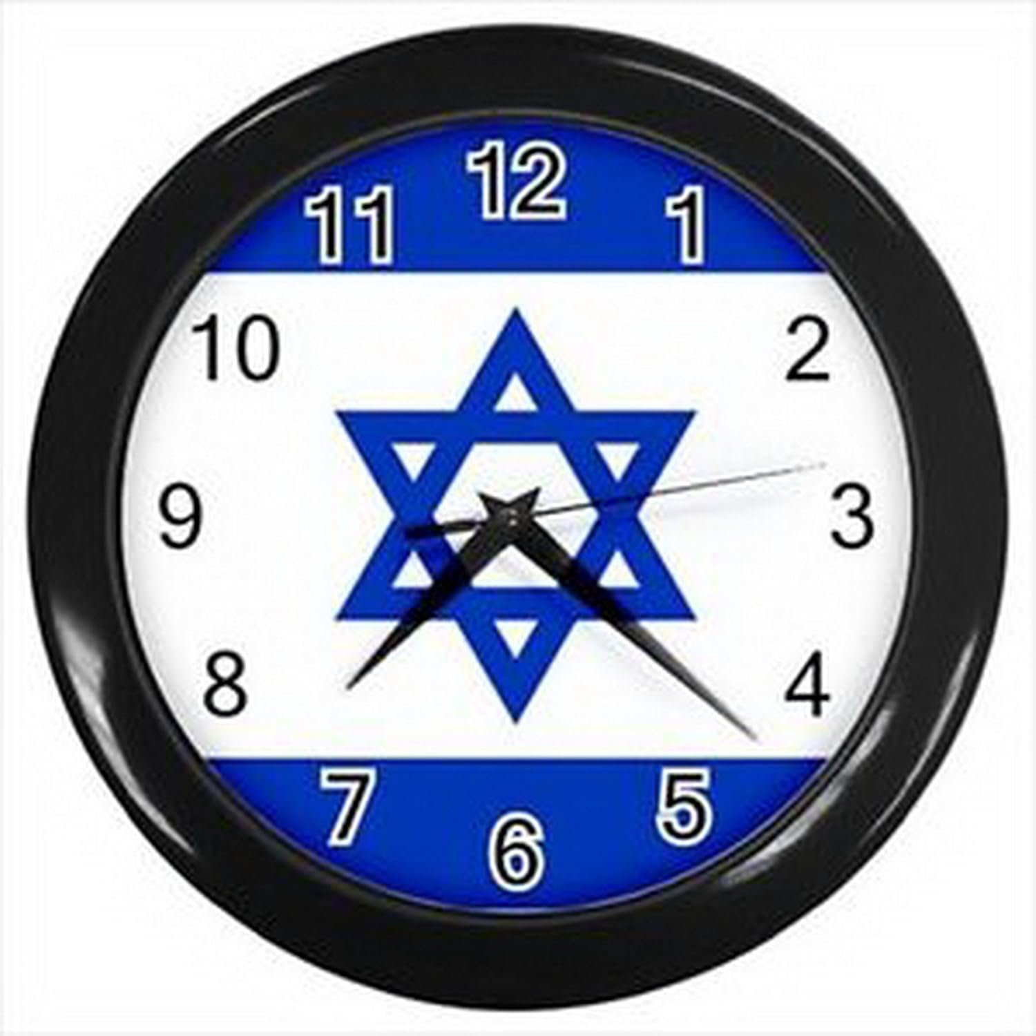 BKCW329 Israel Wall Clocks (Black) - Israeli Flag : Amazon.ca: Home