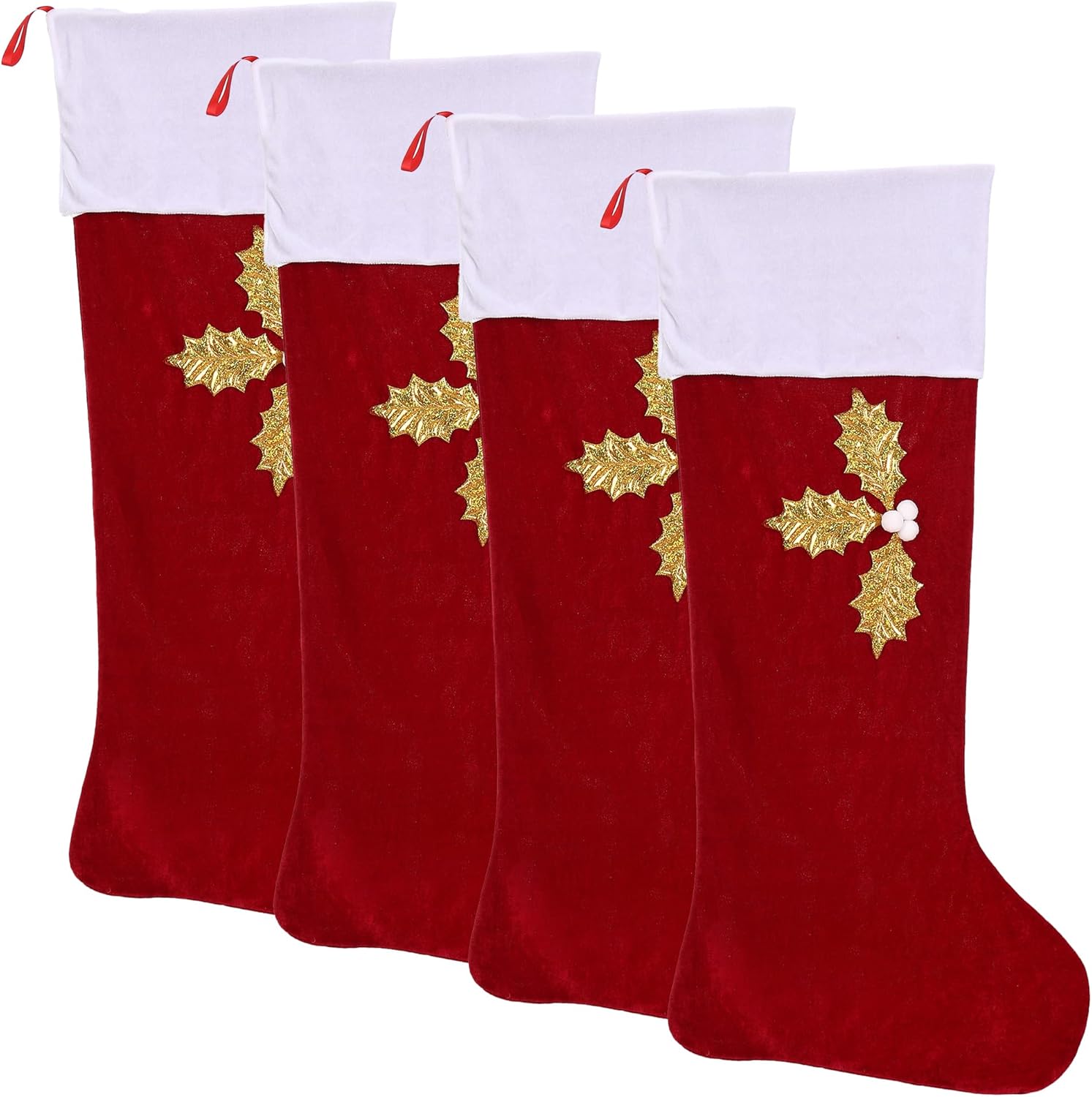 Amazon.com: Sunnywood Extra Large Christmas Stocking, Set of 4 Gift Bag ...