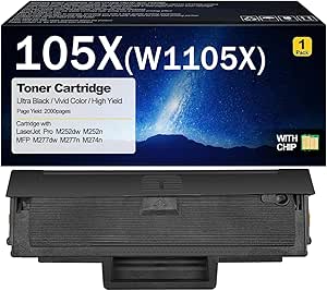 Amazon.com: 105X W1105X Compatible Toner Cartridge Replacement for HP ...