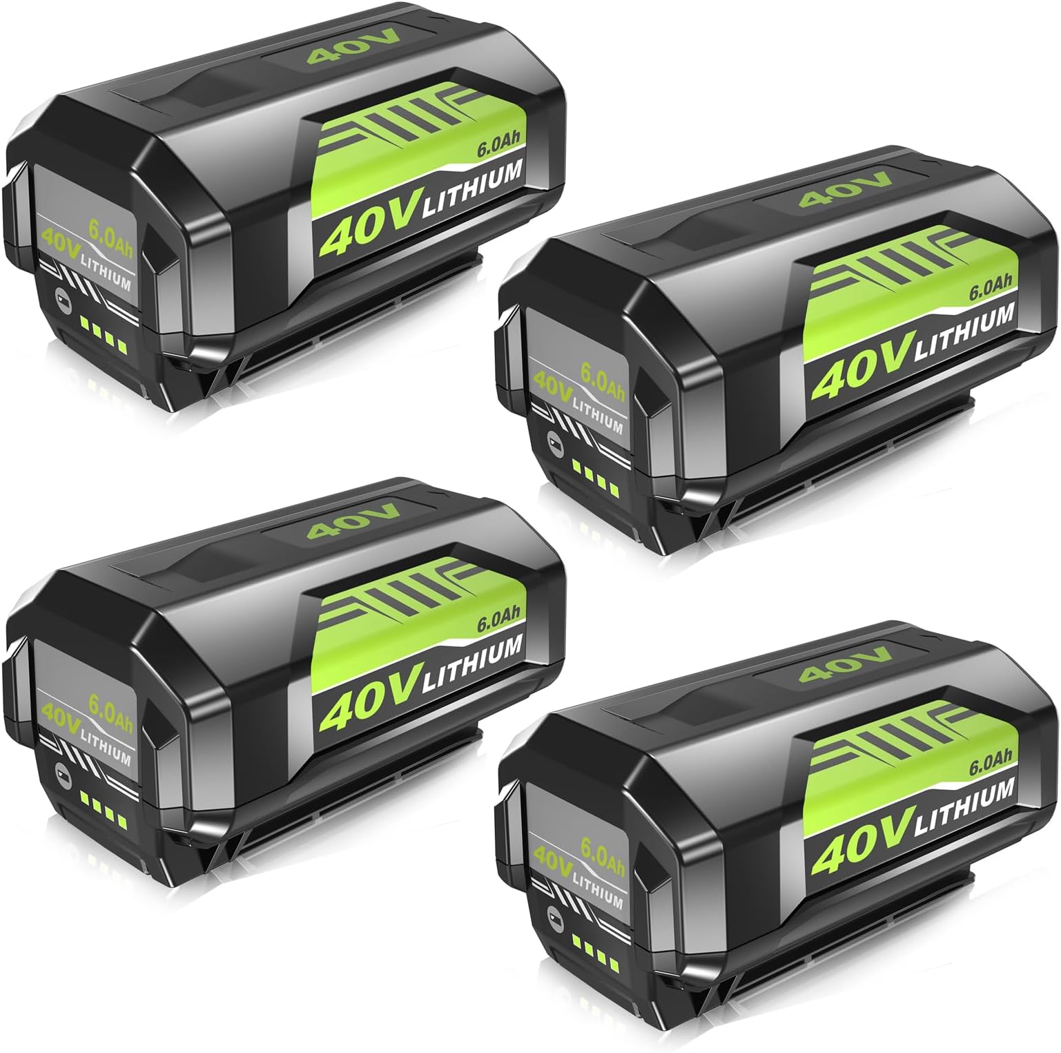 Amazon.com: Nyveyoo 2Pack 6.0Ah OP4026 Replacement for Ryobi 40V ...