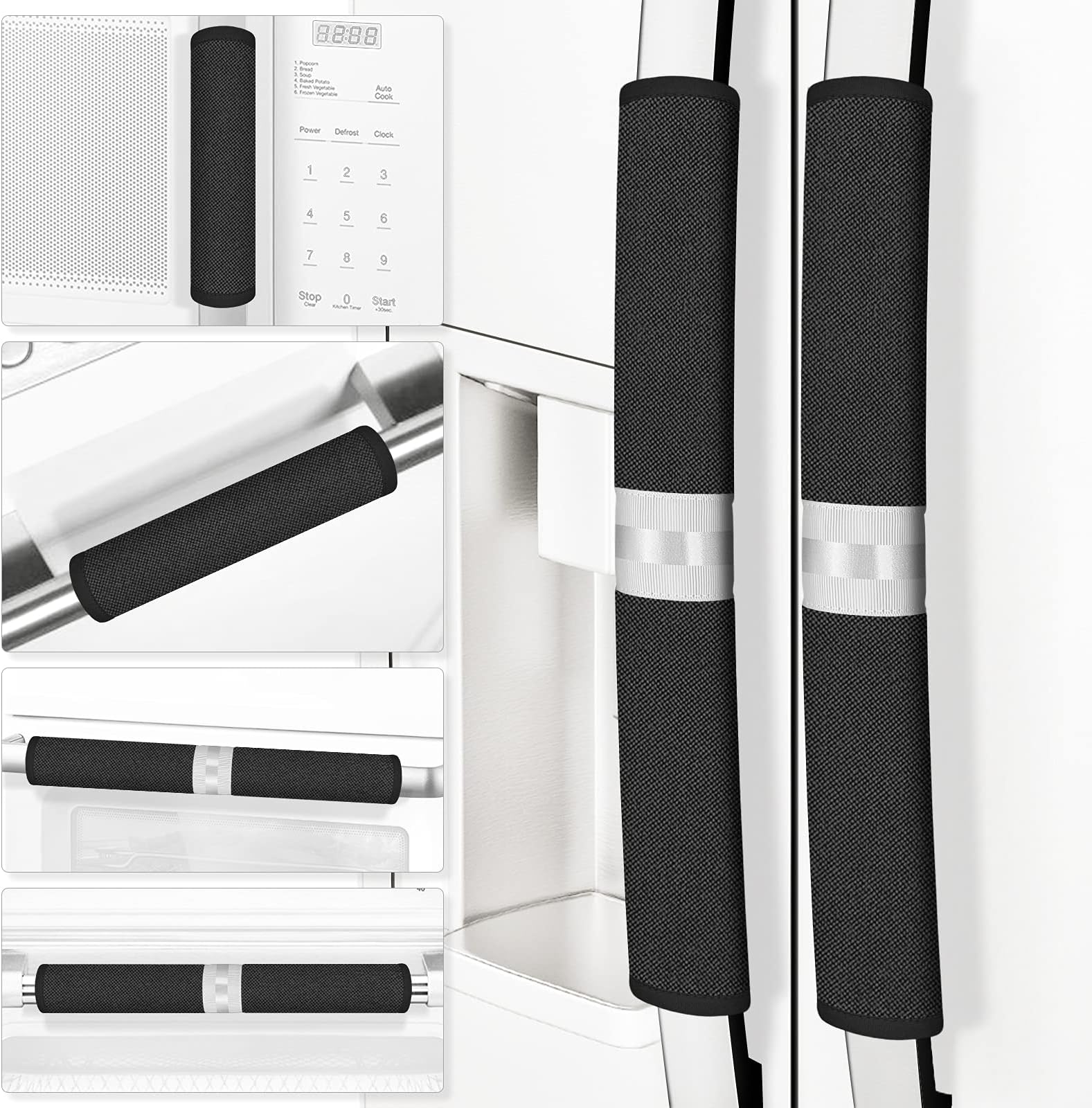 Amazon.com: ELCOOR Refrigerator Door Handle Covers, Set of 6, Keep Your ...