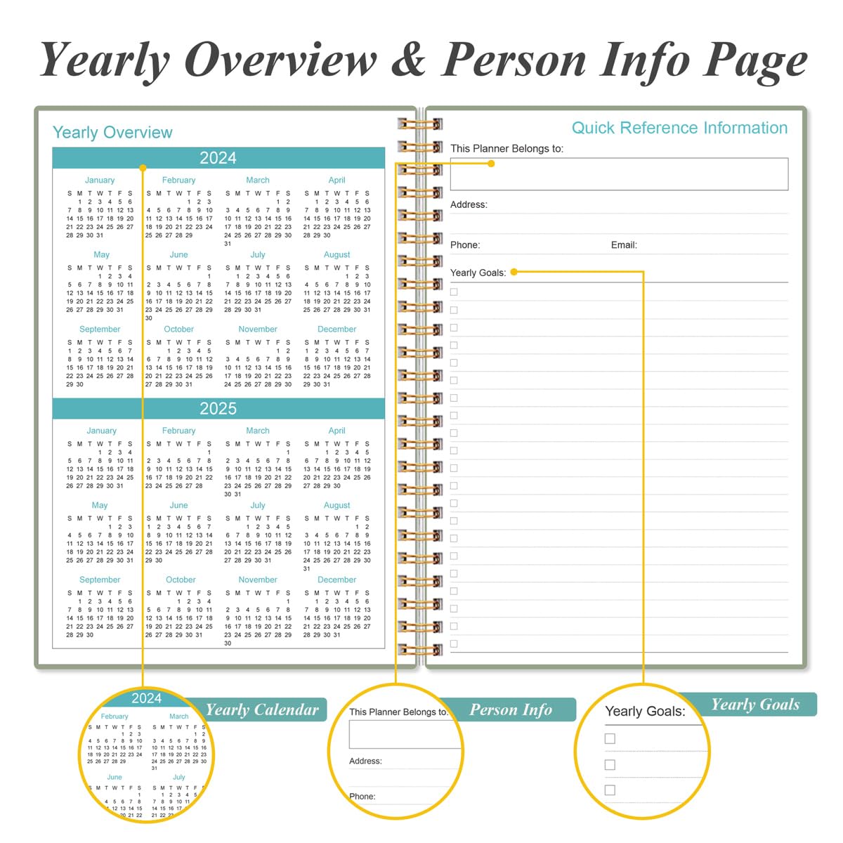 Snapklik.com : 2024-2025 Planner - 17 Months Planner From August 2024 ...