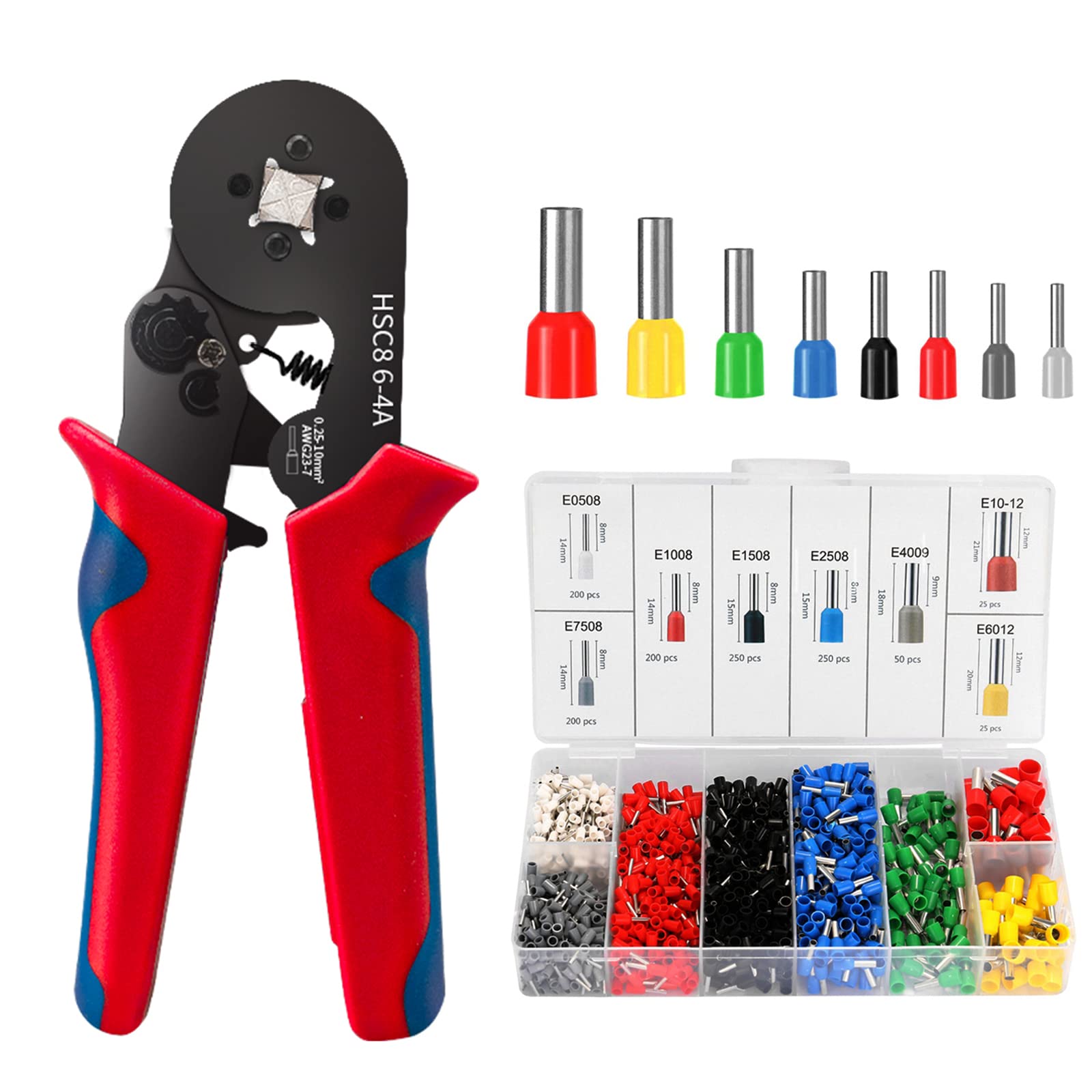 Buy Crimping Tool Set,AWG23-7(0.25~10mm²) Self-Adjustable Ratchet ...