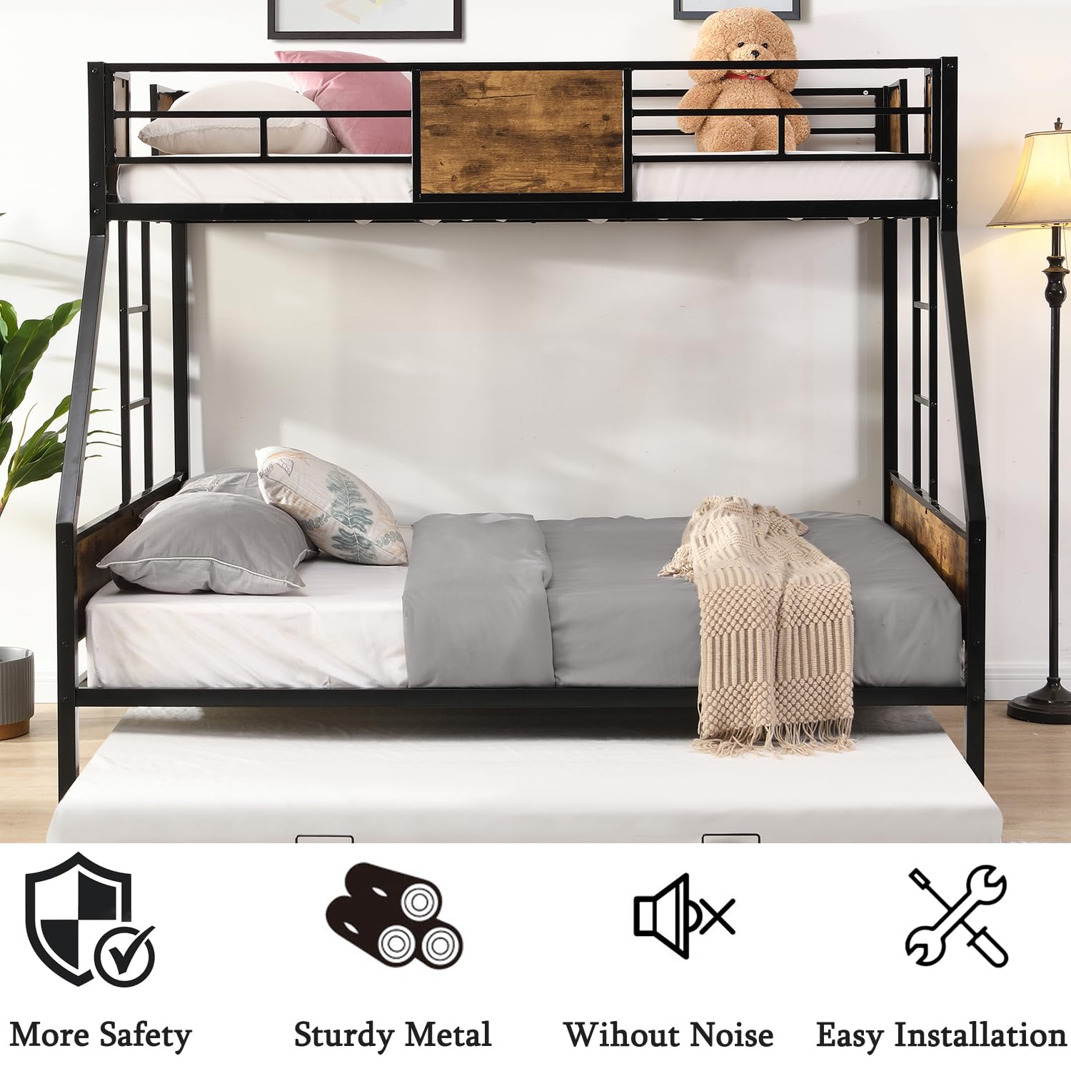 Estructura De Litera Queen Sobre Queen Queen Over Queen Bunk Bed