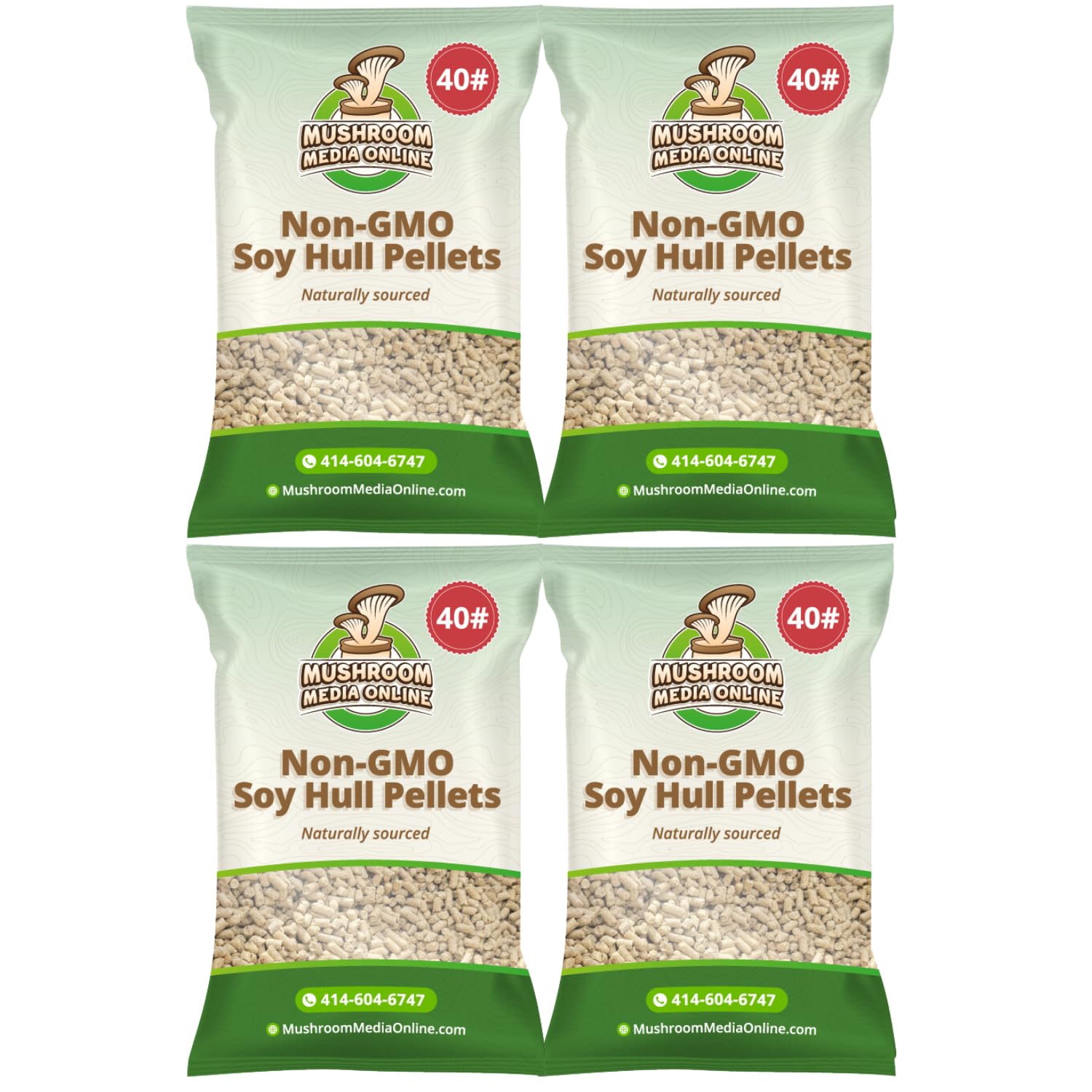 Amazon.com: MushroomMediaOnline 100% Soy Hull Mushroom Pellets -Non-GMO ...