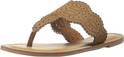 Amazon.com | XOXO Women's Roxana Flat Sandal, Tan, 5 M US | Flats