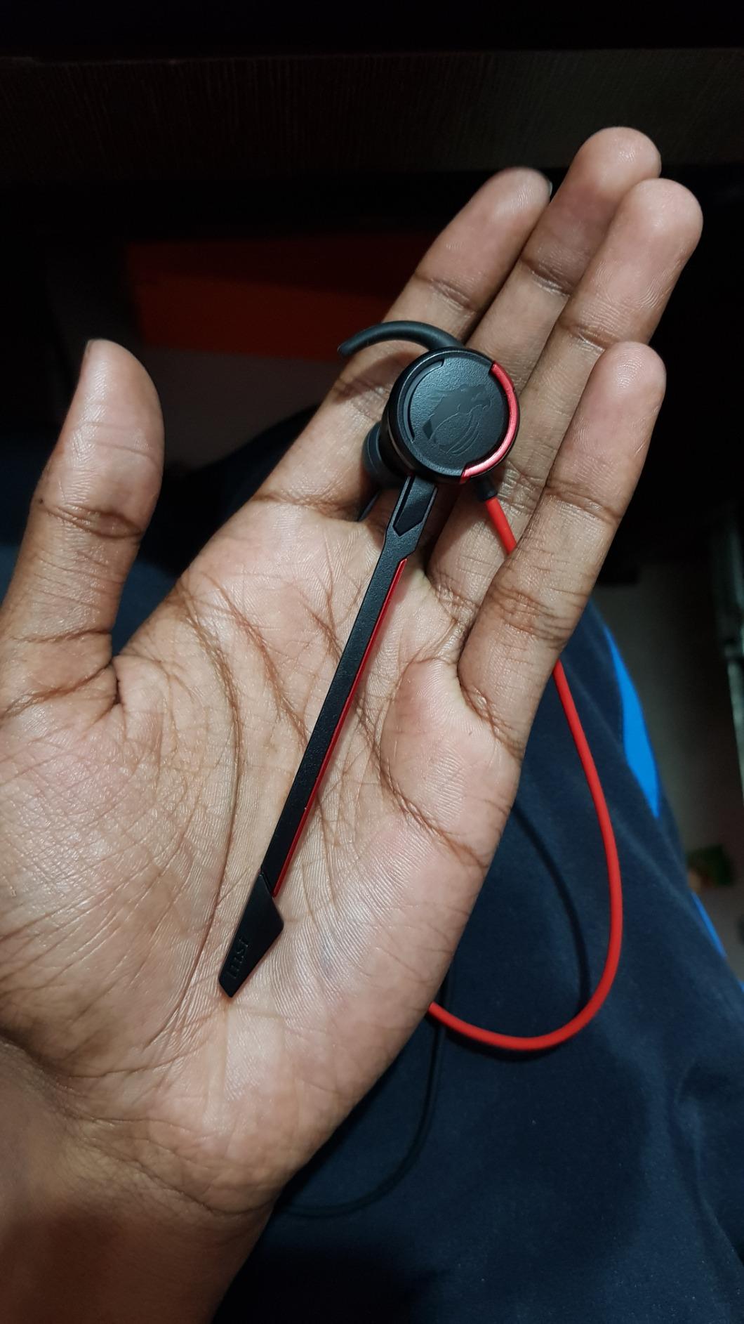 MSI Immerse GH10 S37-2100950-D22 in Ear Stereo Wired Headphones Gaming ...