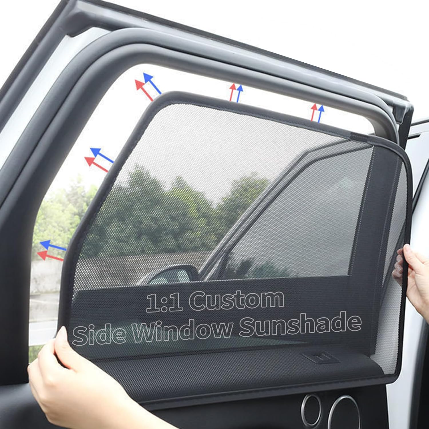 Amazon.com: 2 Pack Custom Magnetic Car Window Sun Shades to Your Car ...