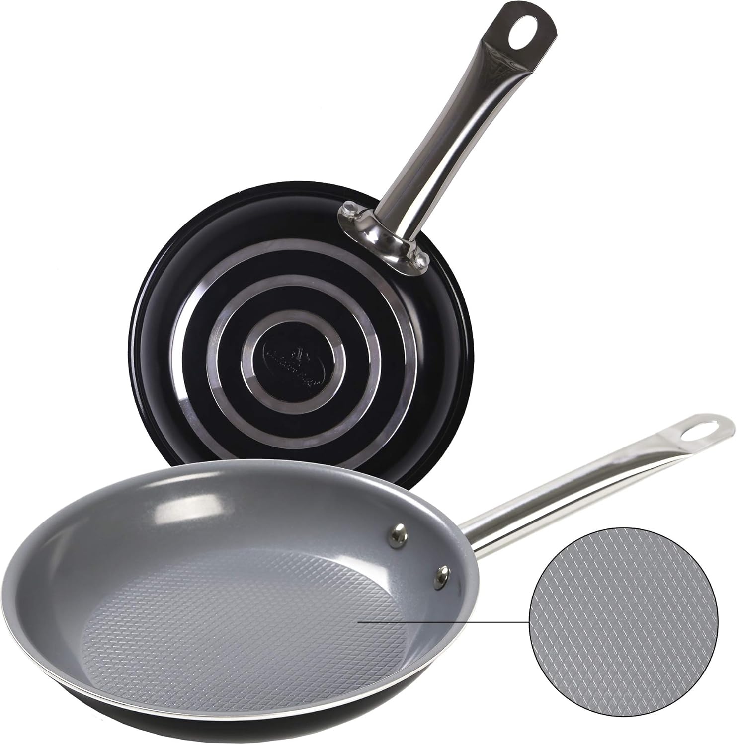 Amazon.com: Culinary Edge 3D Diamond Textured Bottom 9.5-Inch Ceramic ...