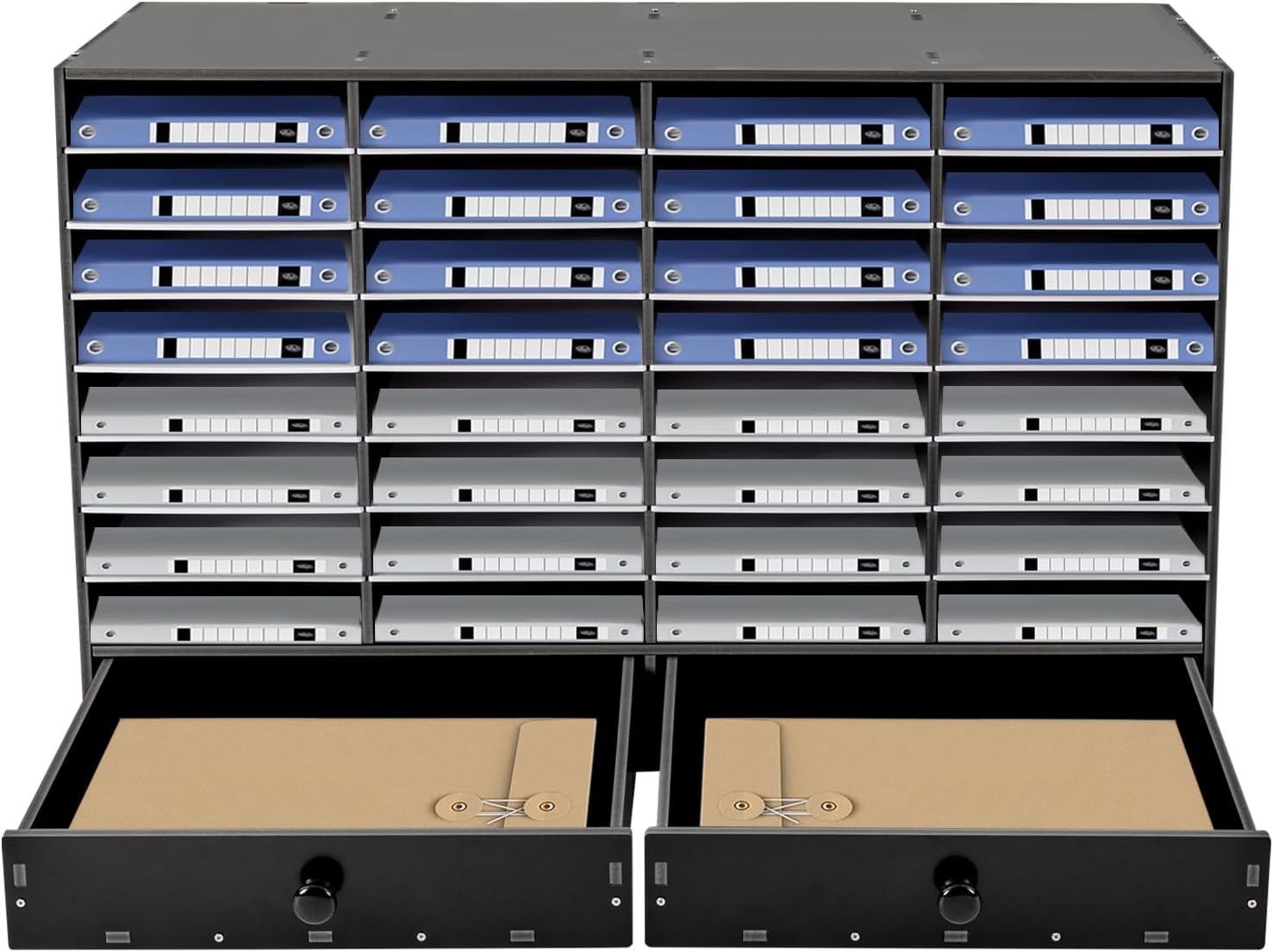 Amazon.com : Adjustable Literature Organizer, 32 Compartment with 2 ...