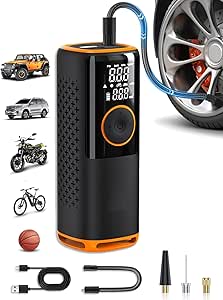Amazon.com: @UTOS Tire Inflator Portable Air Compressor, 150PSI 3X High ...