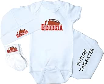 Amazon.com: Future Tailgater 3 Piece Baby Clothing Set for Georgia ...