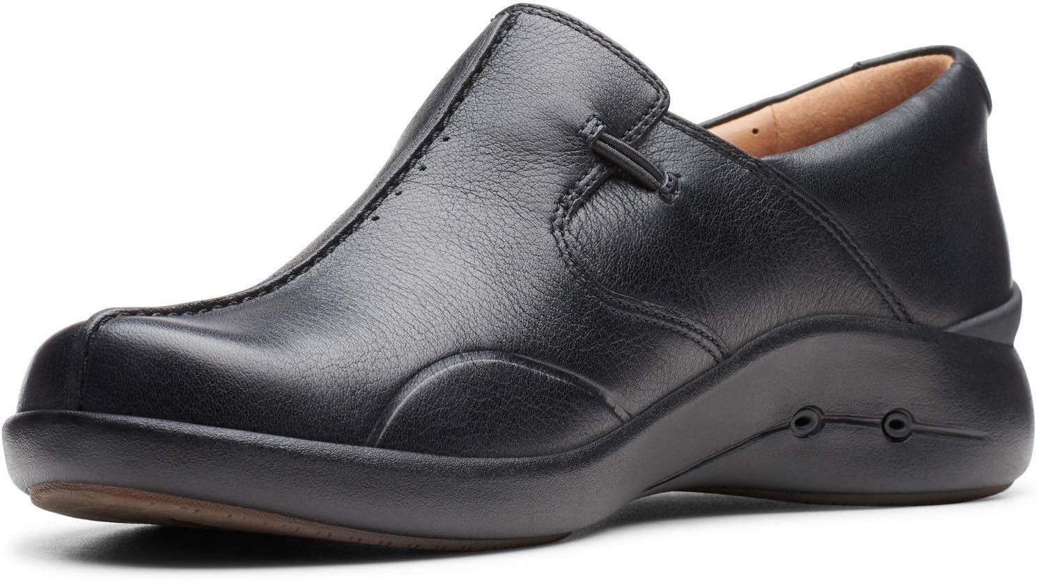 Amazon.com | Clarks Un Loop 2 Walk Black Tumbled Leather 7.5 B (M ...